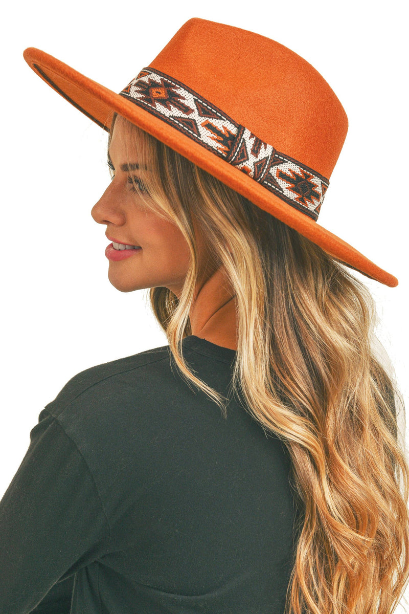 Aztec Band Felt Fedora Hat – The Southern Decorista
